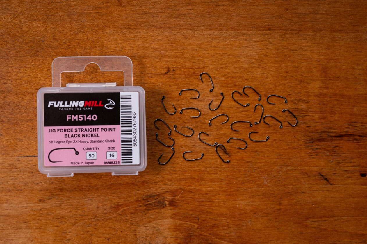 Jig Force Straight Point Black Nickel Barbless | Fly Tying Hooks ...